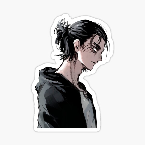 "Eren Yeager" Sticker for Sale by Waifun | Redbubble