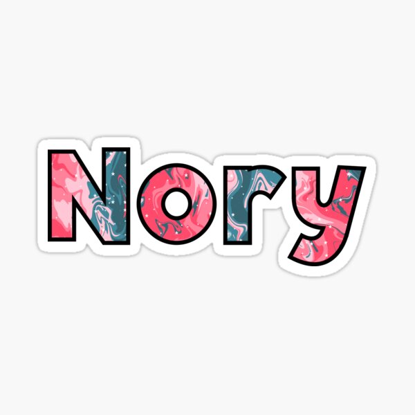 "Nory Custom Name " Sticker by EuropaPrints | Redbubble