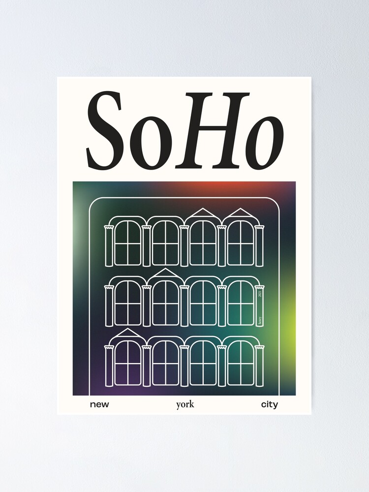 "SoHo NYC" Poster for Sale by henrydesign | Redbubble