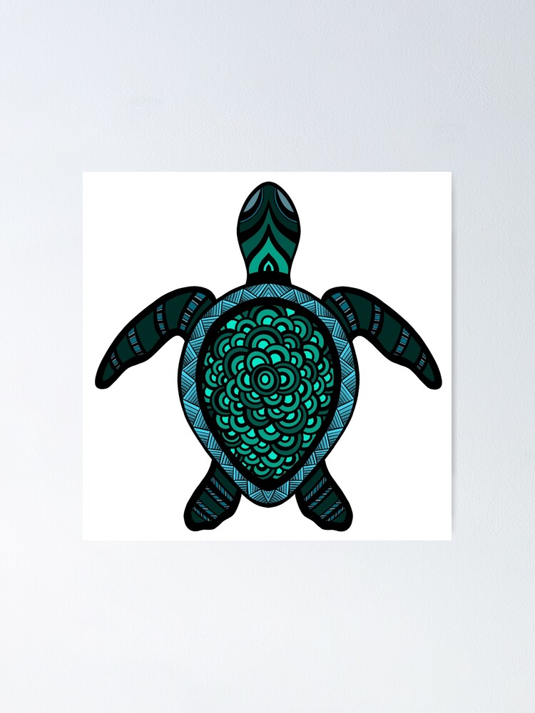 "Reenadesigns - Turtle " Poster for Sale by Reena-designs | Redbubble