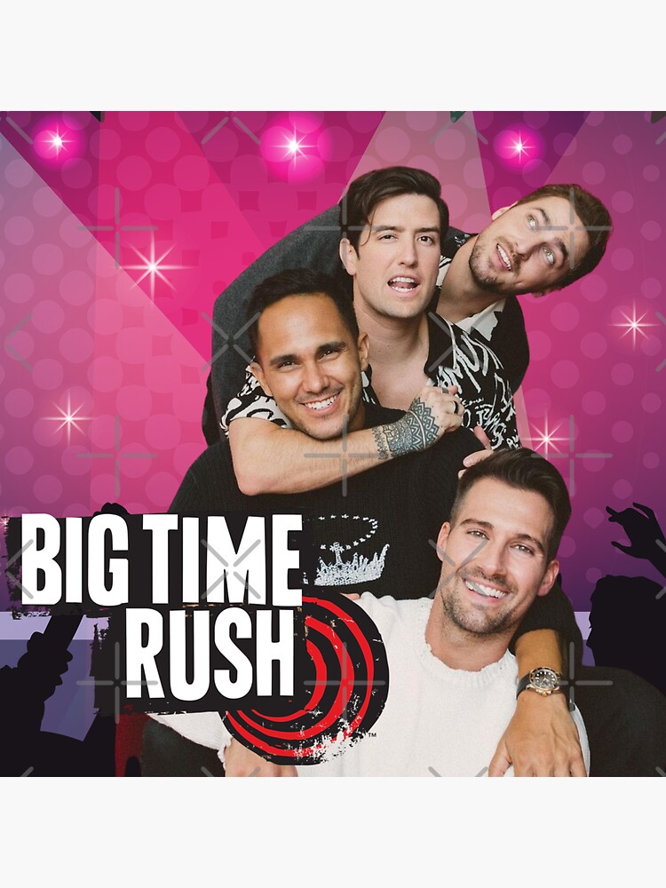 "Big Time Rush BTR Band Concert Pink Star" Sticker for Sale by ...