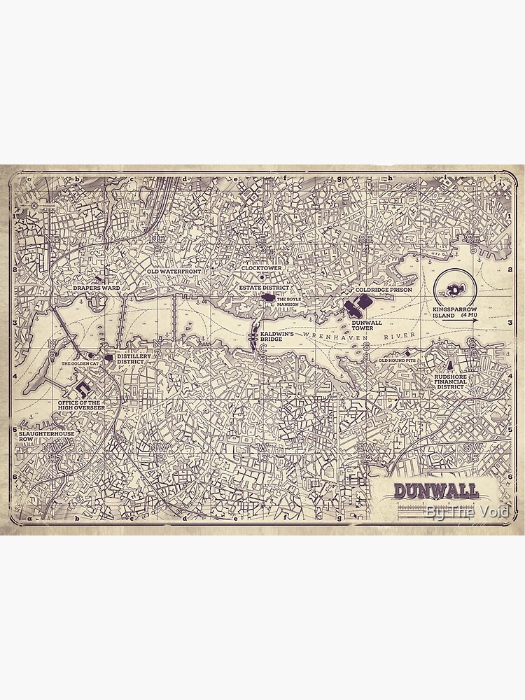 Map of Dunwall Premium Matte Vertical Poster sold by Cardinal Exuberant ...