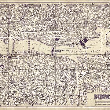 "Map of Dunwall" Poster for Sale by mistursuperstar | Redbubble