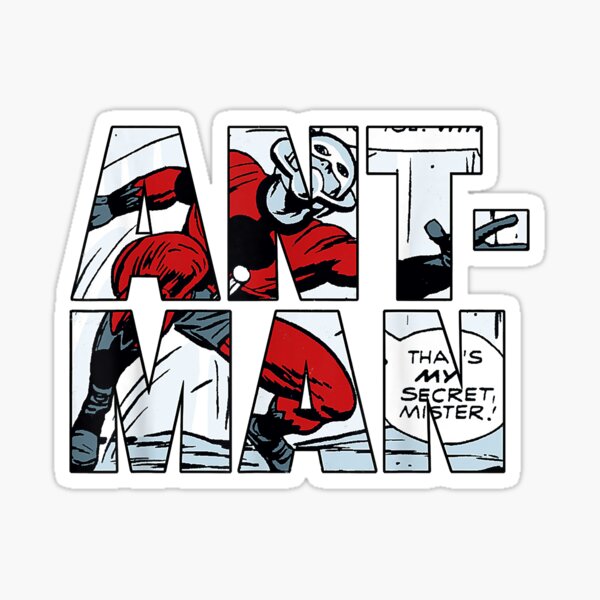 "Ant-Man Classic Retro Comic Strip Letter Fill " Sticker for Sale by ...