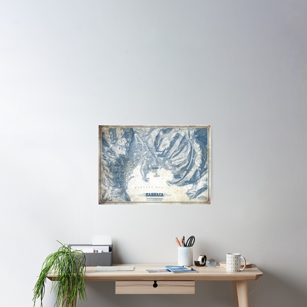 "Map of Karnaca" Photographic Print for Sale by mistursuperstar | Redbubble