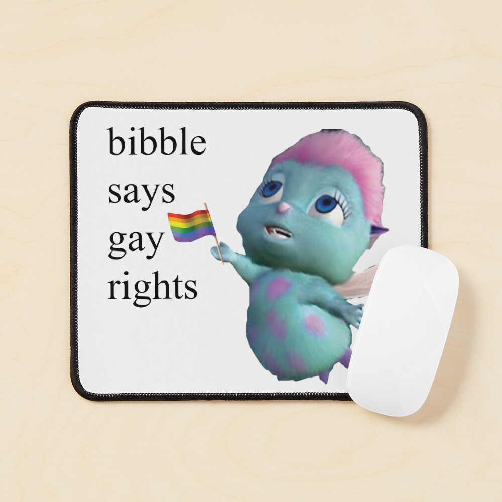 "Bibble Says Gay Rights" Sticker for Sale by broadwaycantdie | Redbubble