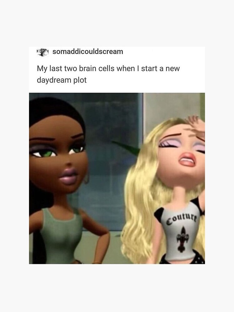 "bratz meme " Sticker by chazindia | Redbubble