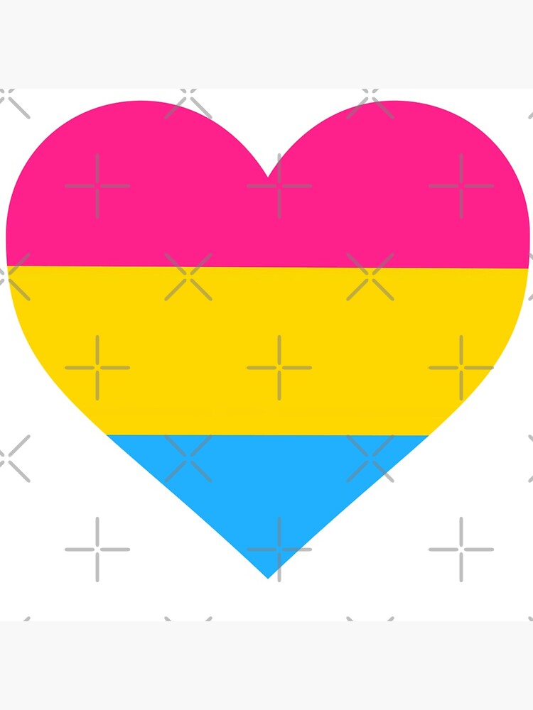 "Pansexual Heart " Poster for Sale by SkyStarStudios | Redbubble