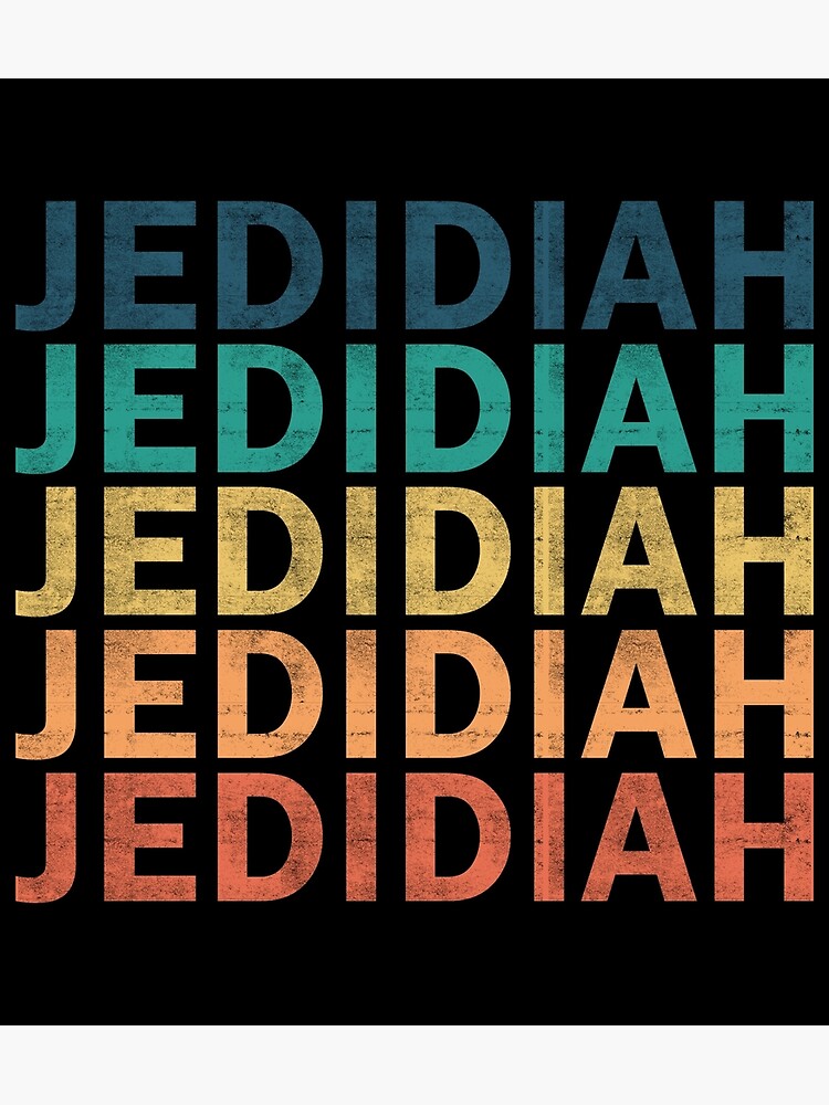 Póster «Camiseta con nombre de Jedidiah - Camiseta de artículo de ...