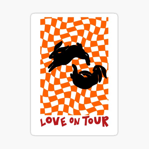 "Love On Tour " Sticker for Sale by FineLinesByLeah | Redbubble