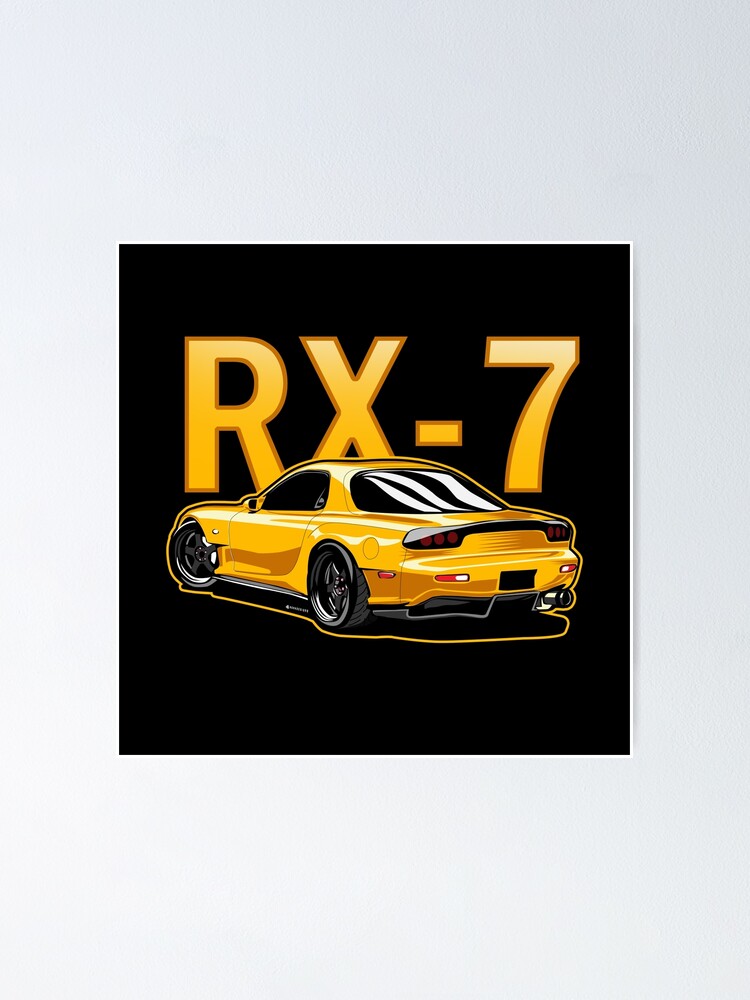 "RX7 modified jdm rotary" Poster for Sale by ASAKDESIGNS | Redbubble