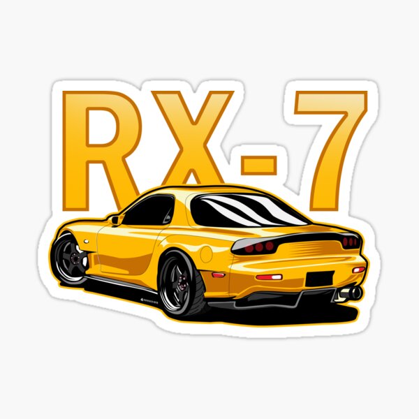 "RX7 modified jdm rotary" Sticker for Sale by ASAKDESIGNS | Redbubble
