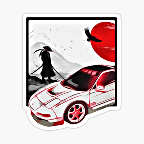 "NSX Red Sun" Sticker for Sale by XLR8- | Redbubble