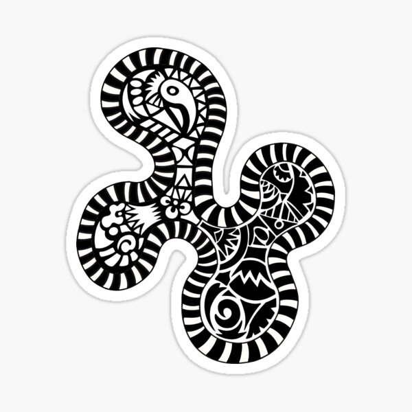 "Zebra Amoeba" Sticker for Sale by RaspberryMill | Redbubble
