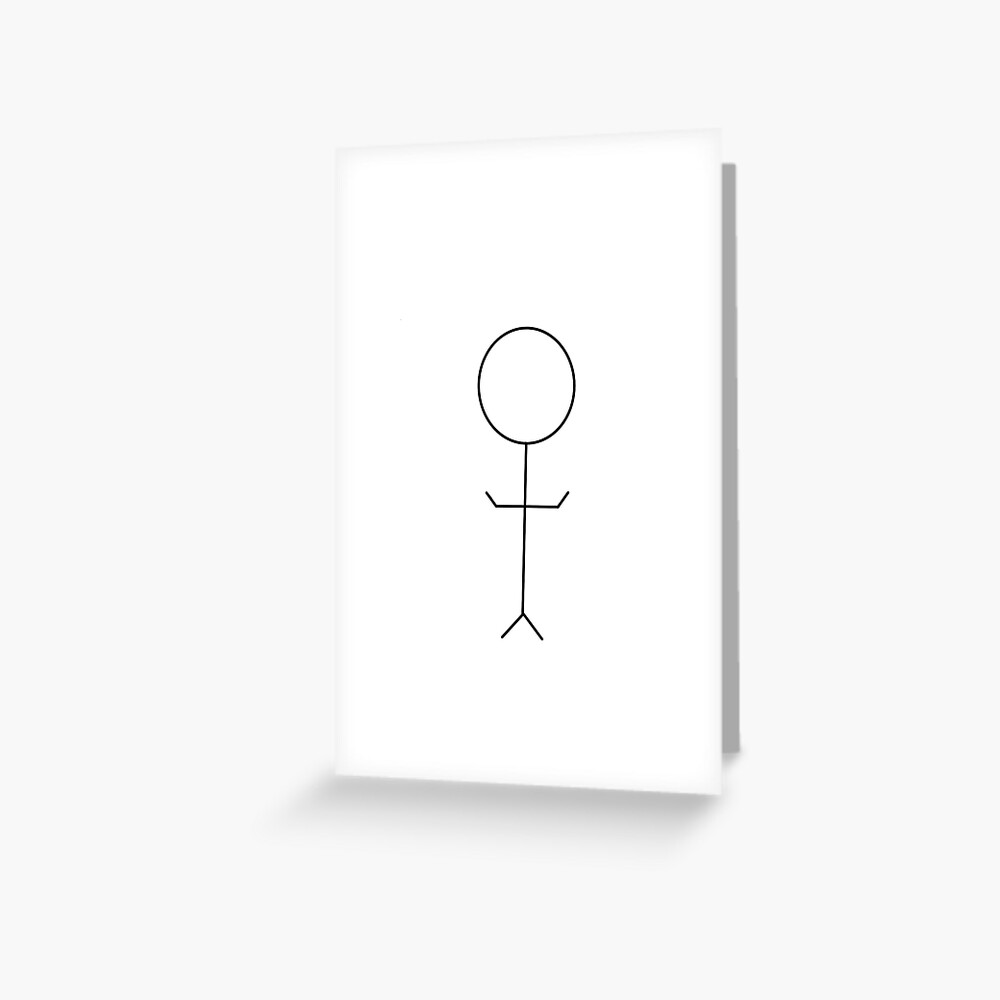 "Stick Figure" Greeting Card for Sale by eva-aestheticcc | Redbubble