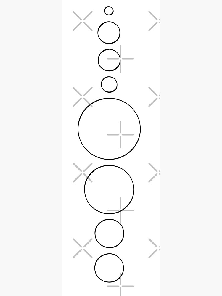 "Minimalist Solar System Line Art - Transparent" Poster for Sale by ...