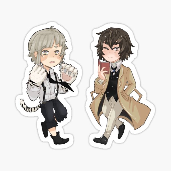 "Bungou Stray Dogs - Dazai and Atsushi" Sticker by Liyahxo | Redbubble