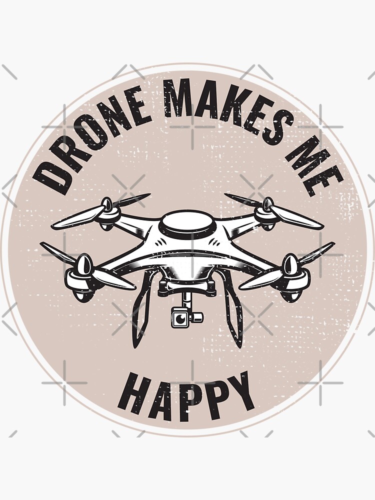 "FPV Drone Flying Quadcopters RC Pilot Air Racing" Sticker for Sale by ...