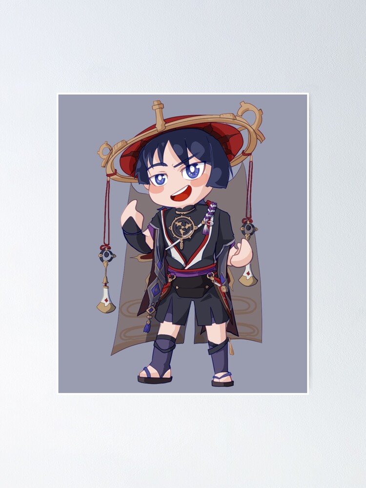 "Scaramouche Chibi Genshin Impact" Poster von Athzirinara | Redbubble