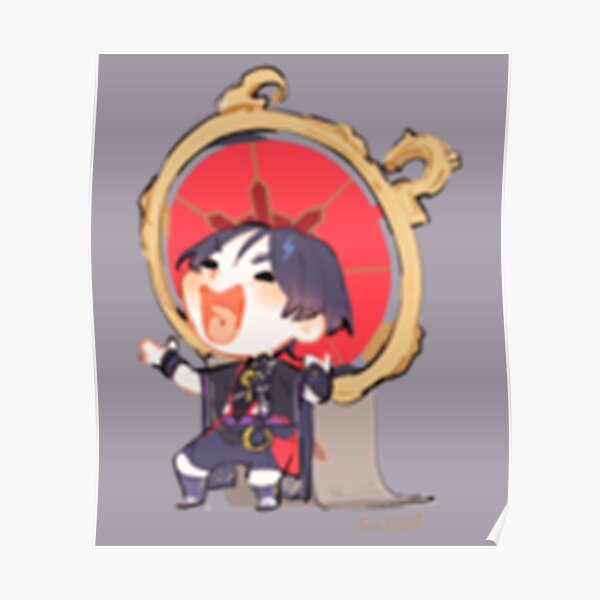 "Scaramouche Genshin Impact " Poster for Sale by Athzirinara | Redbubble