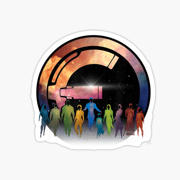 "Eternals Logo Immortal Beings Cosmic Silhouettes " Sticker for Sale by ...
