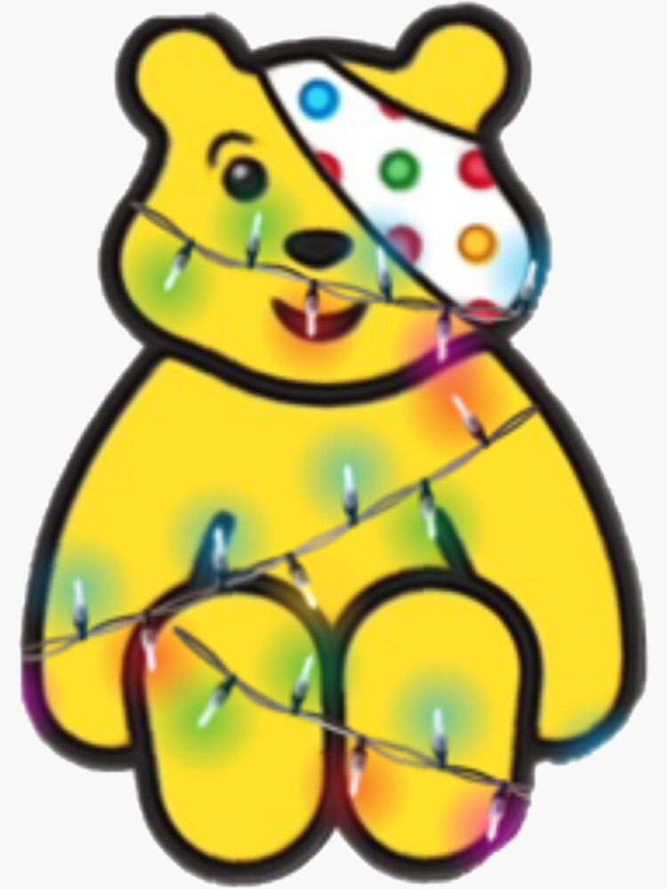 "pudsey masks pudsey s pudsey s pudsey mug pudsey hoodis " Sticker for ...