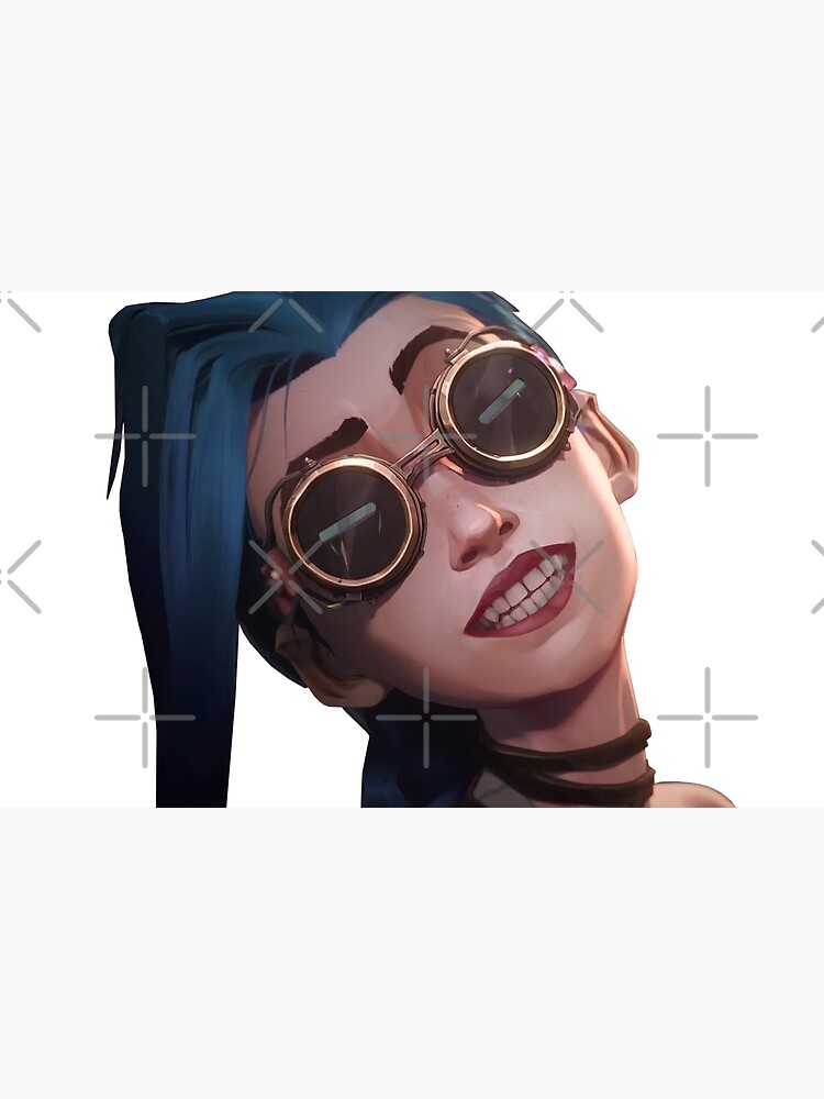 "Funny Cute Jinx Face - Jinx Fanart (Choose Your Background Color ...