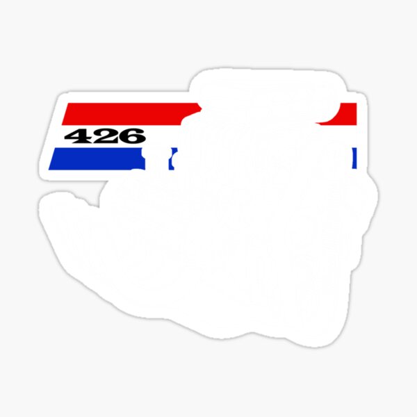 "426 V8 Blown Engine " Sticker for Sale by Dorothy-Bullock | Redbubble