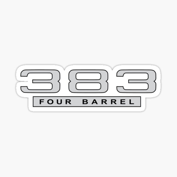 "383 Four Barrel " Sticker for Sale by Dorothy-Bullock | Redbubble