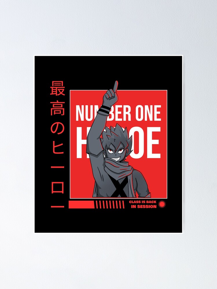 "Number One Hero Anime " Poster for Sale by yaneev | Redbubble