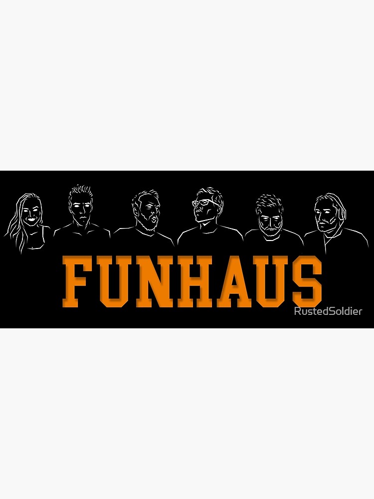Póster «FunHaus Cast Outline (Invertido)» de RustedSoldier | Redbubble