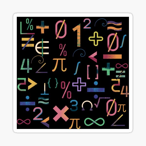 "mathematics " Sticker by tibotbtb | Redbubble