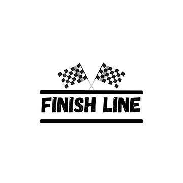 "Finish Line" Sticker by ElegantPeople | Redbubble