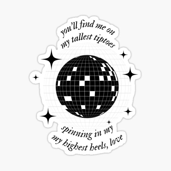 "mirrorball lyrics #2: taylor swift folklore album" Sticker for Sale by ...