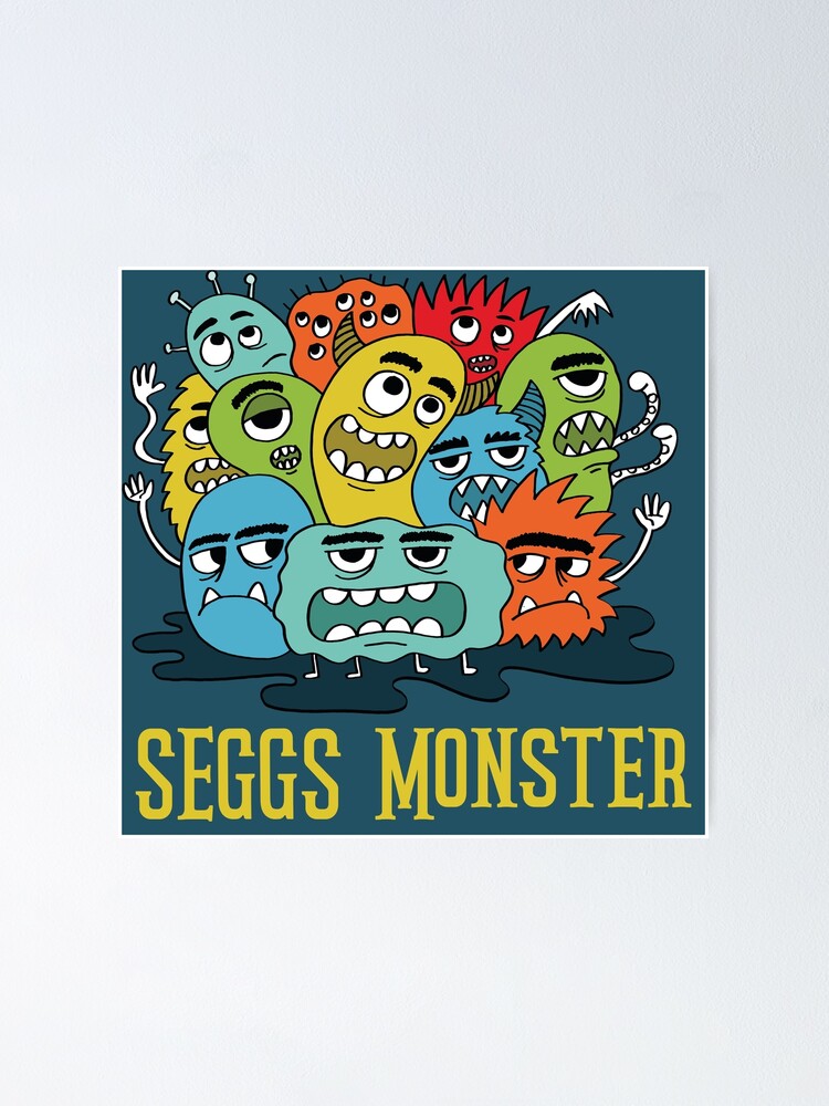 "Seggs Monster, Seggs Cute" Poster for Sale by Ouizza | Redbubble
