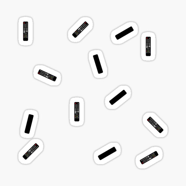 "TV remotes" Sticker by mexicanwrestler | Redbubble