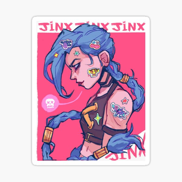 "Arcane jinx" Sticker by One1Yan | Redbubble
