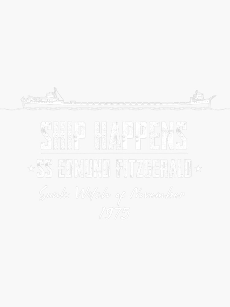 "SS Edmund Fitzgerald Lake Superior Iron Ore Detroit Michigan T-Shirt ...