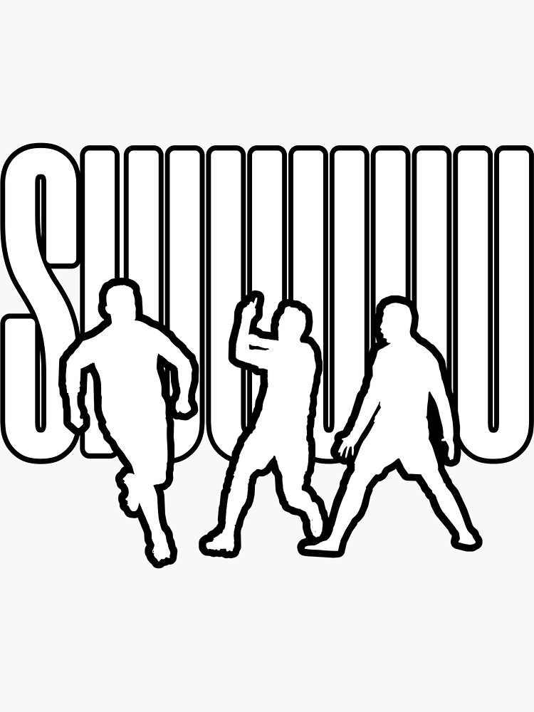 "Siuuu Cristiano ronaldo suiii " Sticker by sizamix | Redbubble
