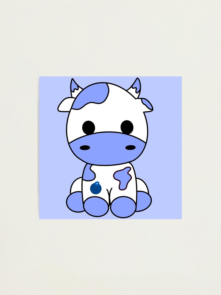 "Blueberry cow" Photographic Print for Sale by blueberrycafe | Redbubble