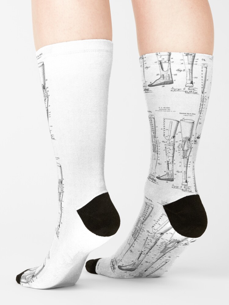 Artificial Leg 1912 Patent , Prosthetic Limb Patent Artificial Limb, amputee patent | Socks sold ...