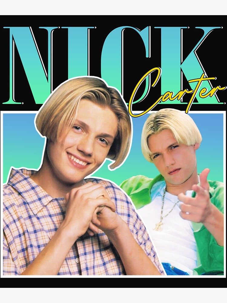 "Nick Carter Backstreet Boys 90s Style " Poster by BeachesApparel ...