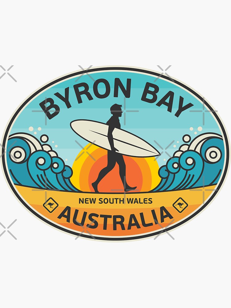 "Byron Bay, Australia" Sticker for Sale by studio838 | Redbubble