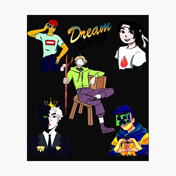 "Dream Smp Cartoon 2022 - Dream SMP Lovers " Photographic Print by ...