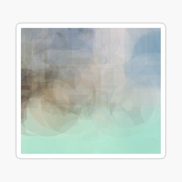 "Blue abstract art" Sticker by starv10 | Redbubble