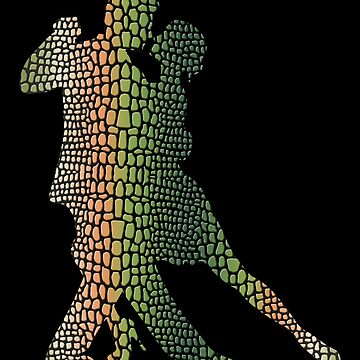 "TANGO DANCERS - SNAKE LIZARD REPTILE TEXTURE - COUPLE SILHOUETTE ...