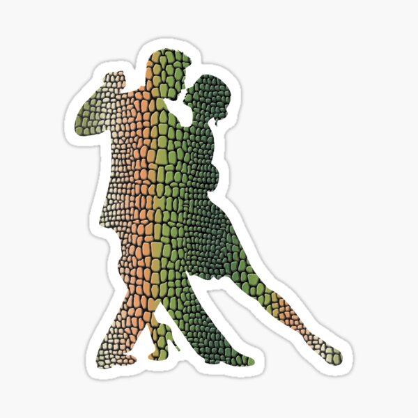 "TANGO DANCERS - SNAKE LIZARD REPTILE TEXTURE - COUPLE SILHOUETTE ...