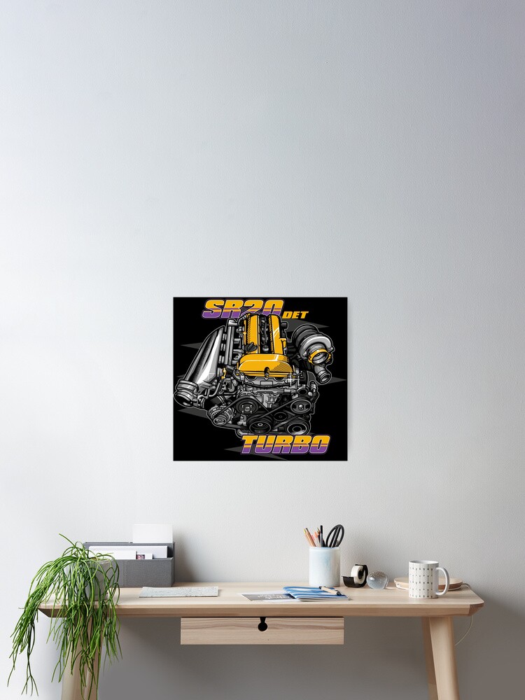 "Nissan SR20 engine" Poster for Sale by RACING FACTORY | Redbubble