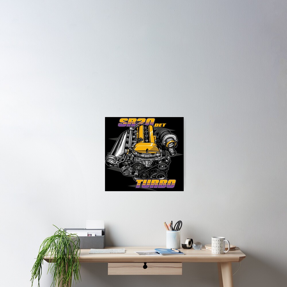 "Nissan SR20 engine" Poster by w1gger | Redbubble