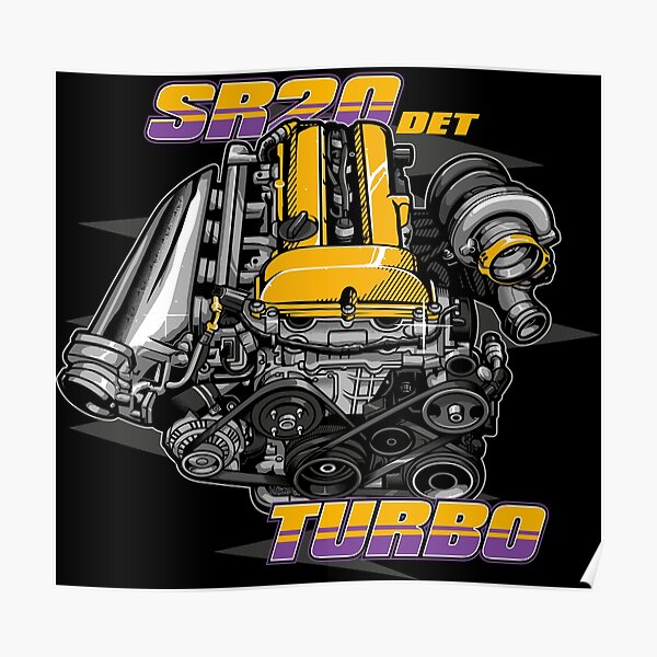 "Nissan SR20 engine" Poster for Sale by RACING FACTORY | Redbubble